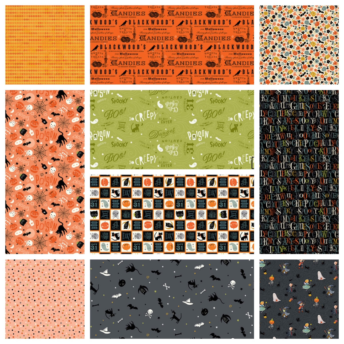 Haunted Fat Quarter Bundle – Coneflower Quilt Co