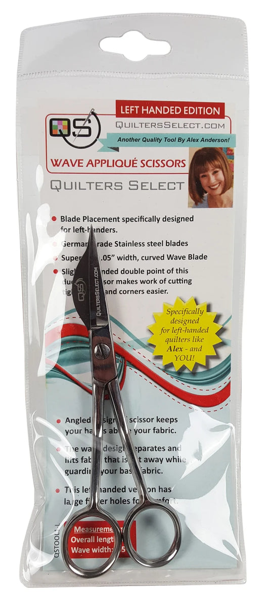 Quilter's Select Wave Applique Scissors, Left Handed – Coneflower Quilt Co