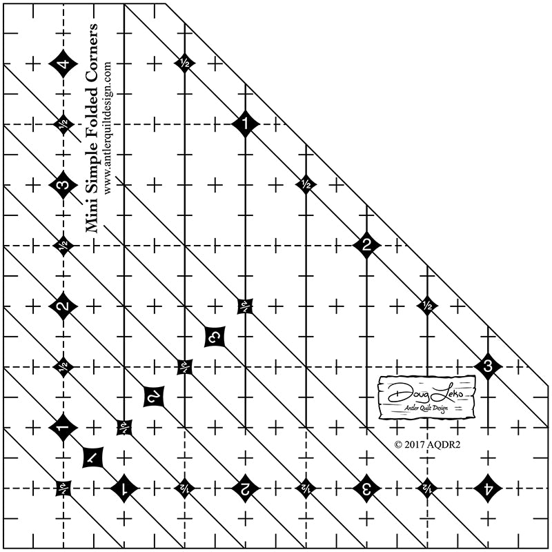 Mini Simple Folded Corners Ruler – Coneflower Quilt Co