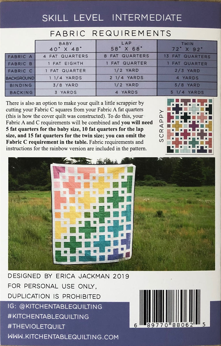The Violet Quilt Pattern – Coneflower Quilt Co