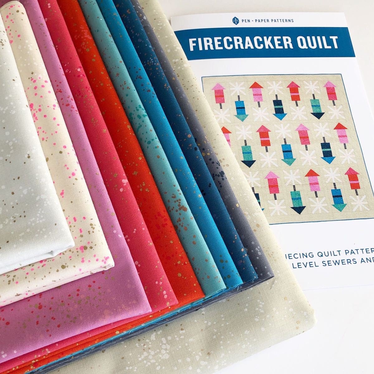 Firecracker Quilt Kit, w/Pattern – Coneflower Quilt Co