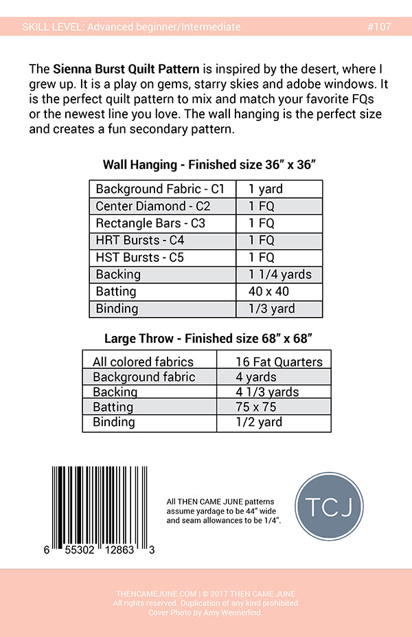 Sienna Burst Quilt – Coneflower Quilt Co