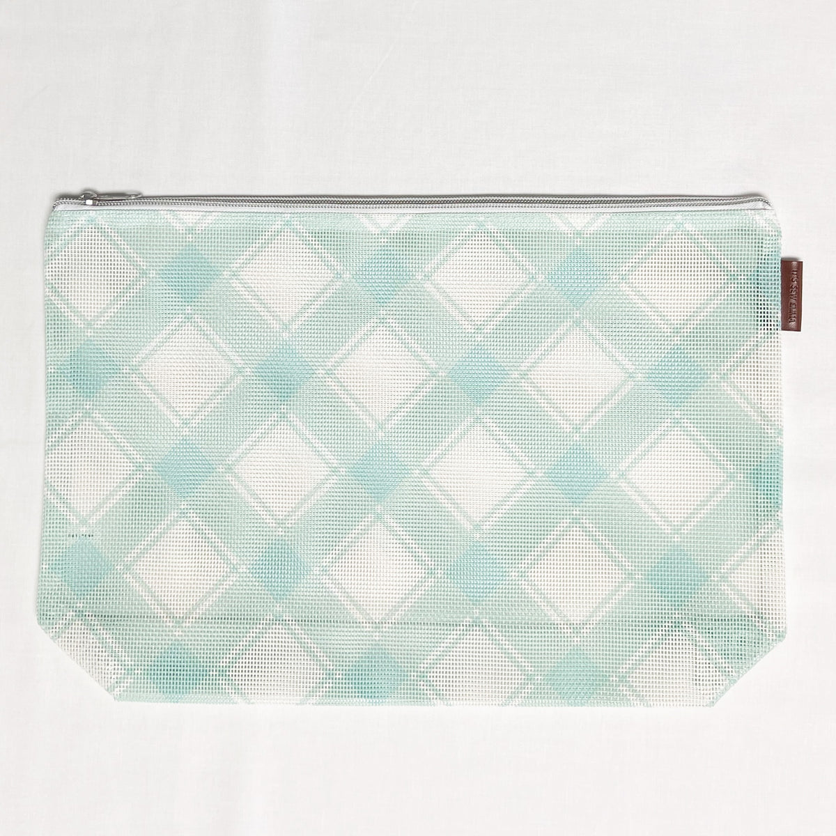 Mad For Plaid Mesh Project Bag, Misty – Coneflower Quilt Co